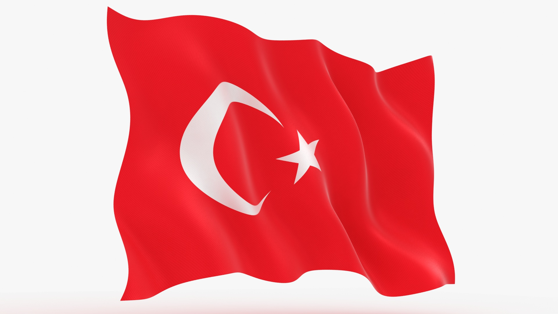 3D Turkey Flag Animation Model - TurboSquid 1616301