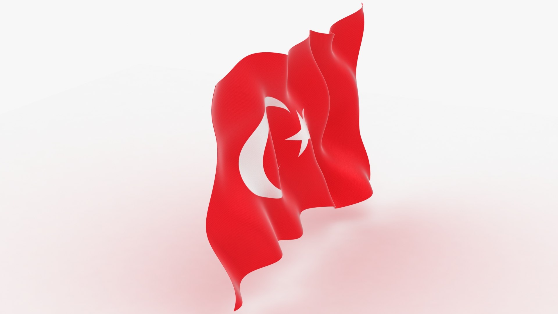 3D Turkey Flag Animation Model - TurboSquid 1616301