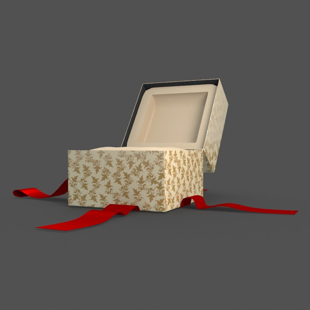 3d christmas gift present box model