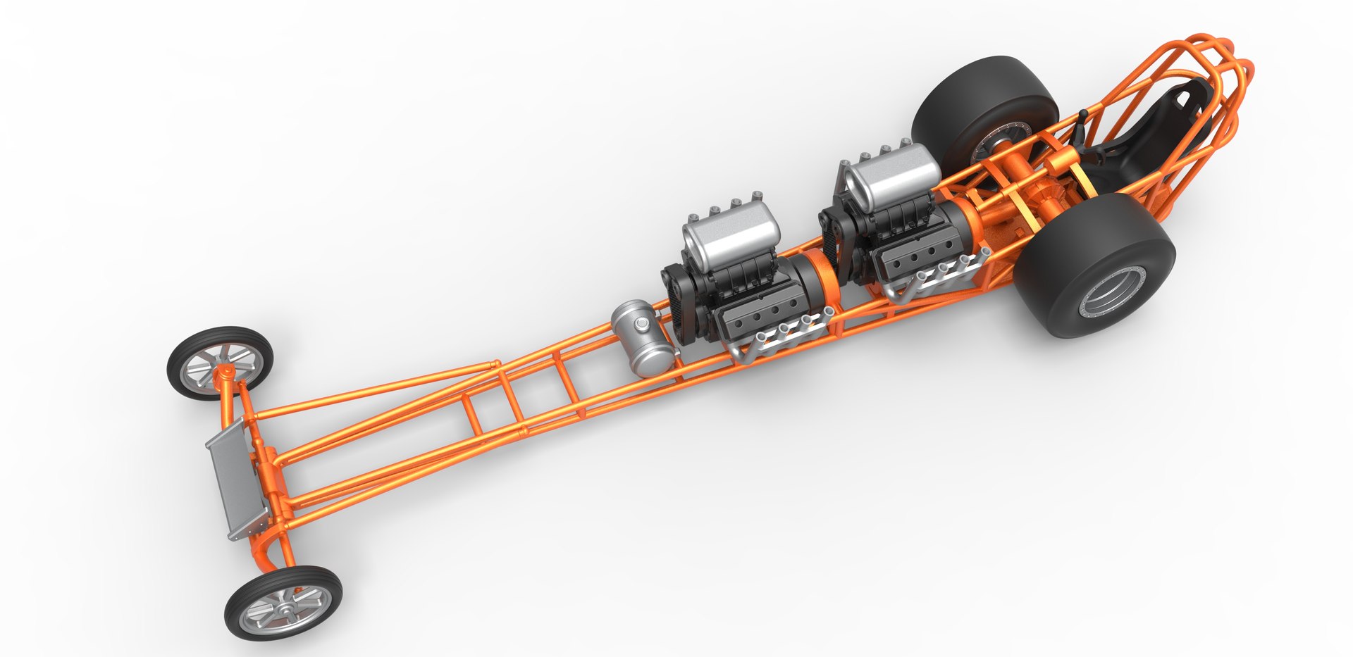 Diecast Front Engine Dragster With 2 V8 Scale 1 To 25 3D - TurboSquid ...