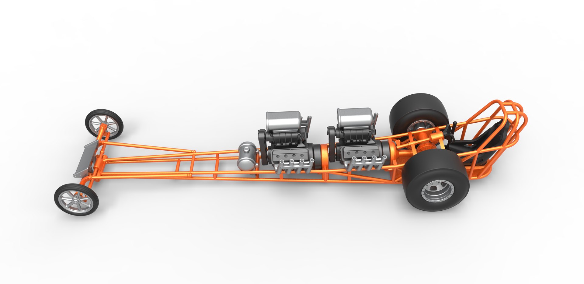 Diecast Front Engine Dragster With 2 V8 Scale 1 To 25 3D - TurboSquid ...