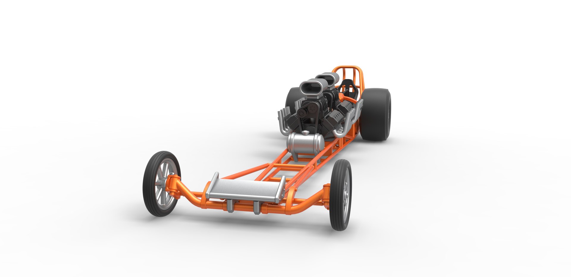 Diecast Front Engine Dragster With 2 V8 Scale 1 To 25 3D - TurboSquid ...