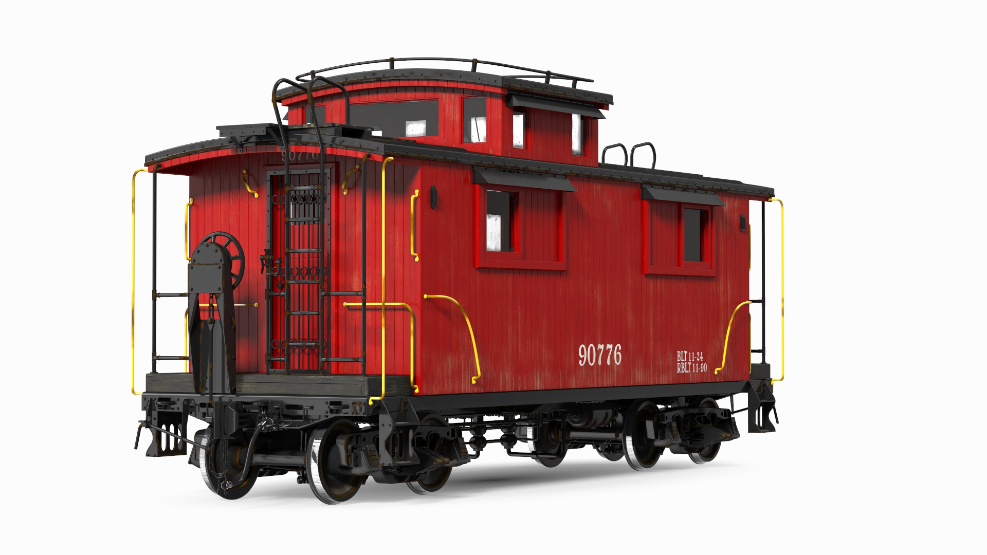 Historic Wabash Caboose 3D - TurboSquid 2161020