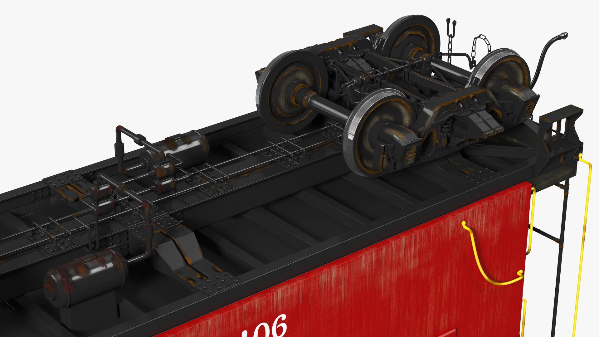 Historic Wabash Caboose 3D - TurboSquid 2161020