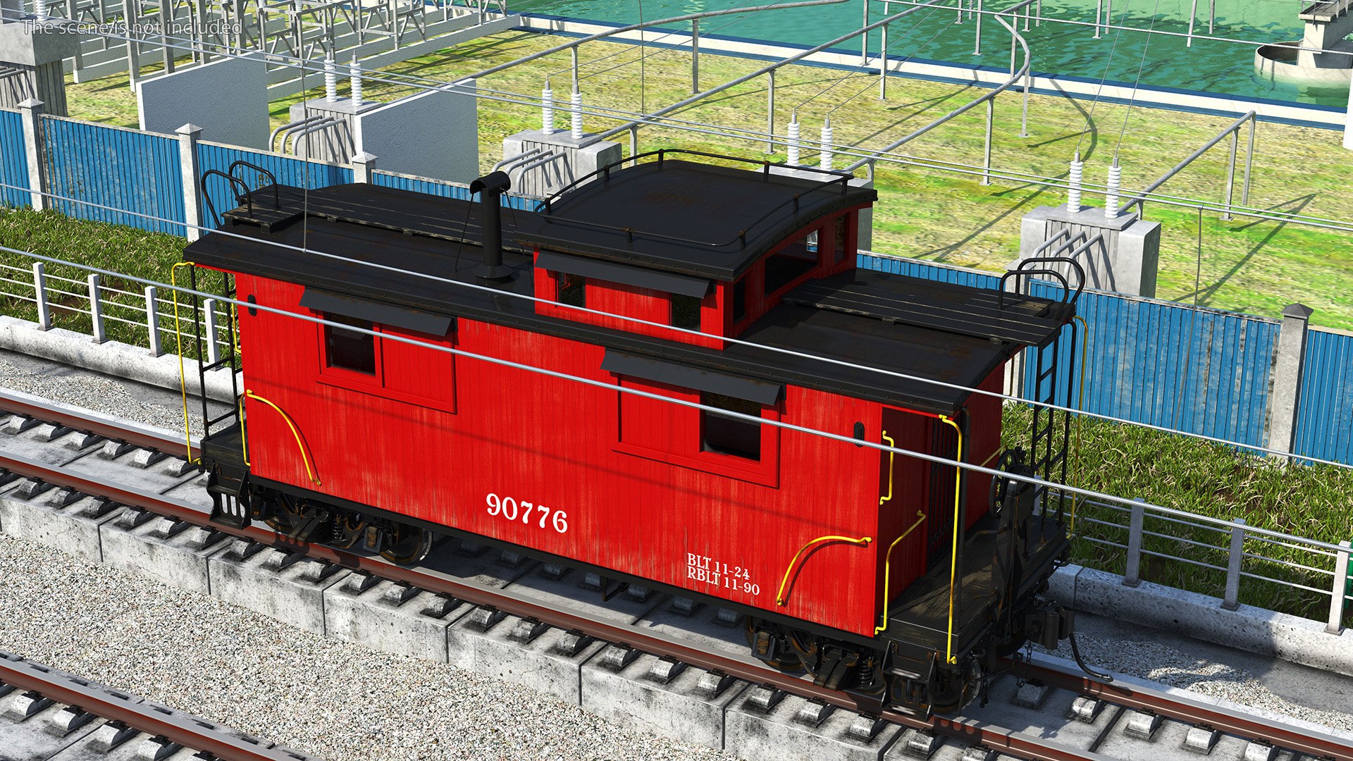 Historic Wabash Caboose 3D - TurboSquid 2161020