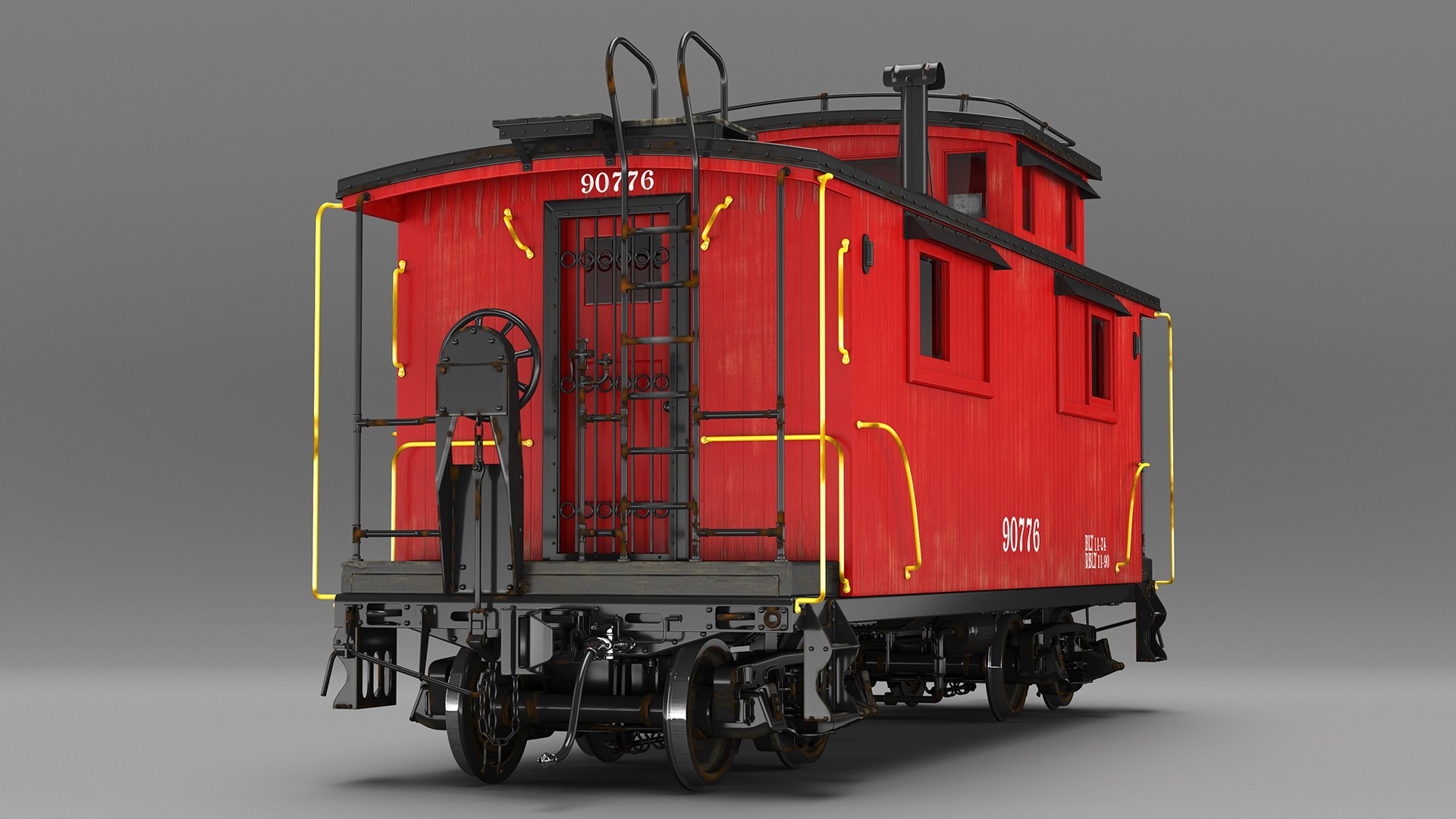 Historic Wabash Caboose 3D - TurboSquid 2161020