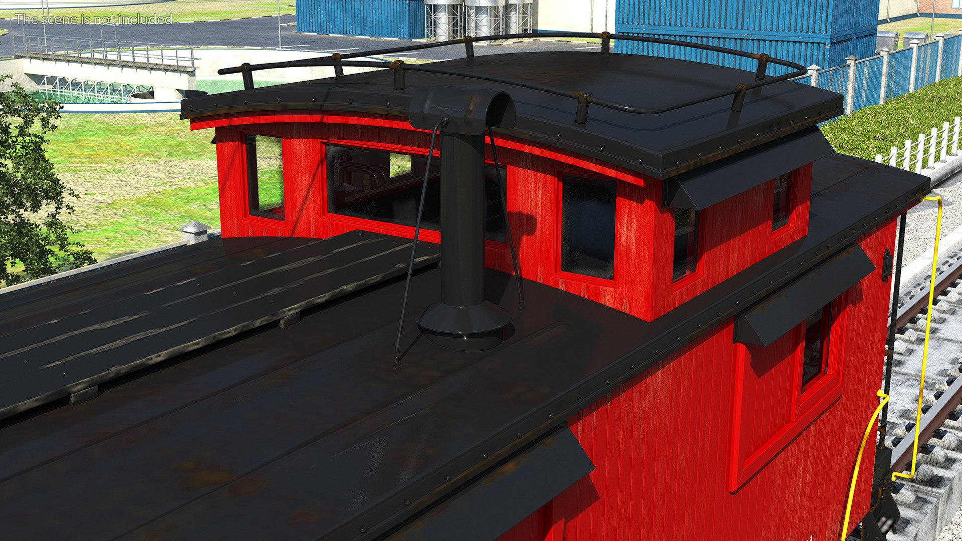 Historic Wabash Caboose 3D - TurboSquid 2161020