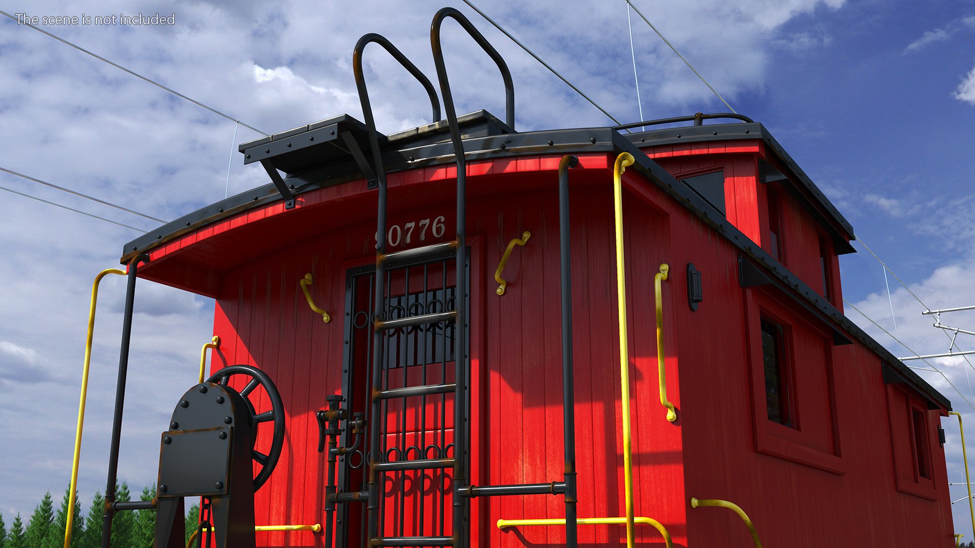 Historic Wabash Caboose 3D - TurboSquid 2161020