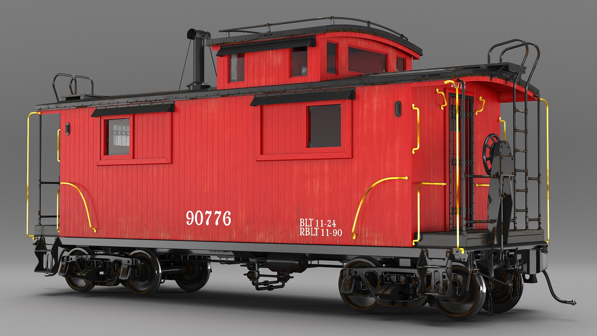Historic Wabash Caboose 3D - TurboSquid 2161020