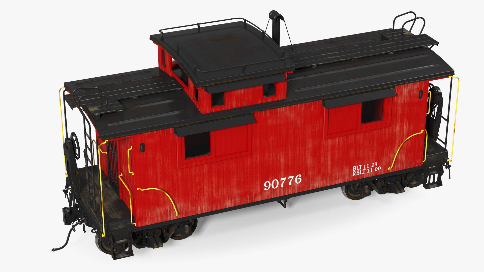 Historic Wabash Caboose 3D - TurboSquid 2161020
