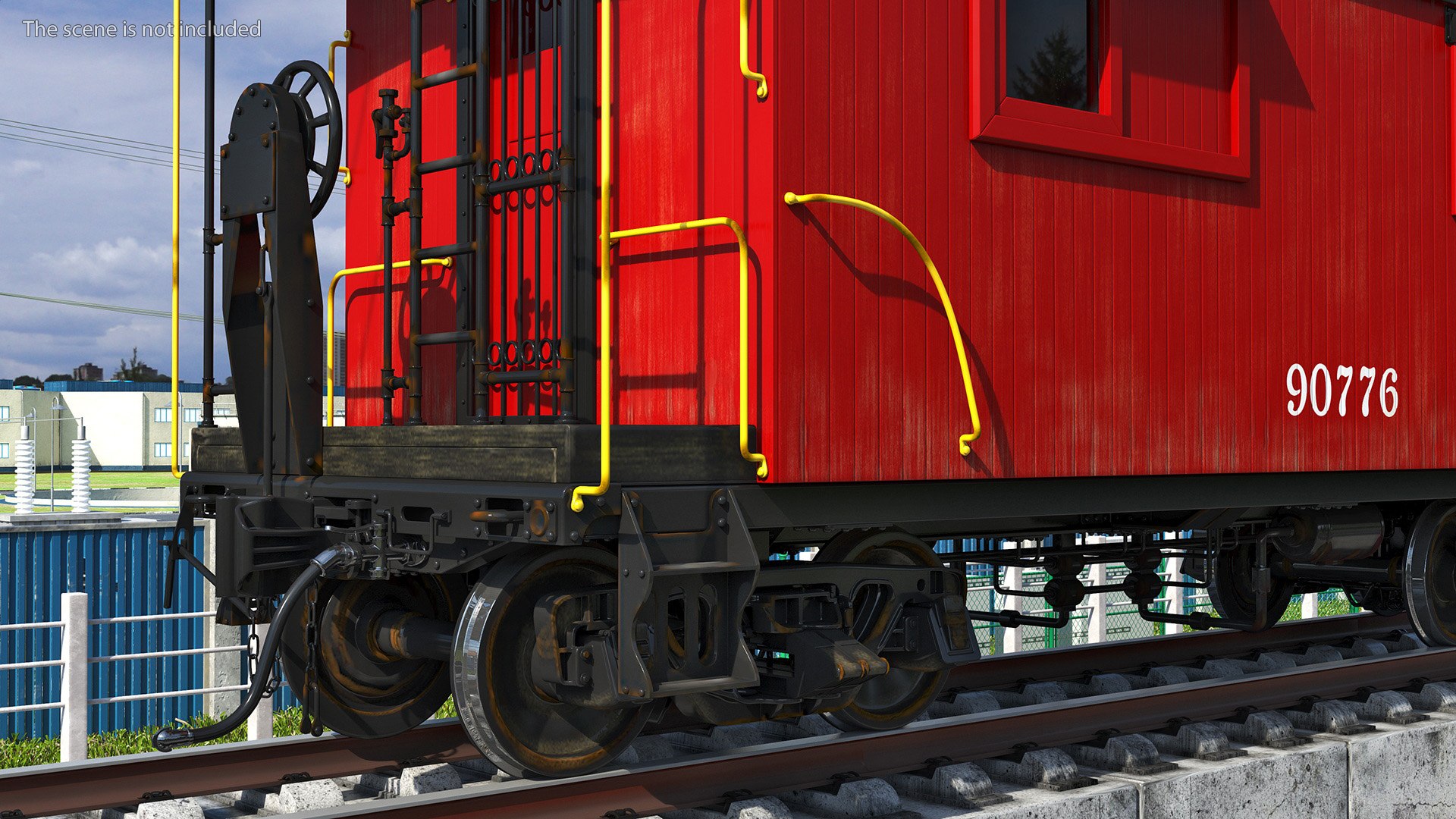 Historic Wabash Caboose 3D - TurboSquid 2161020