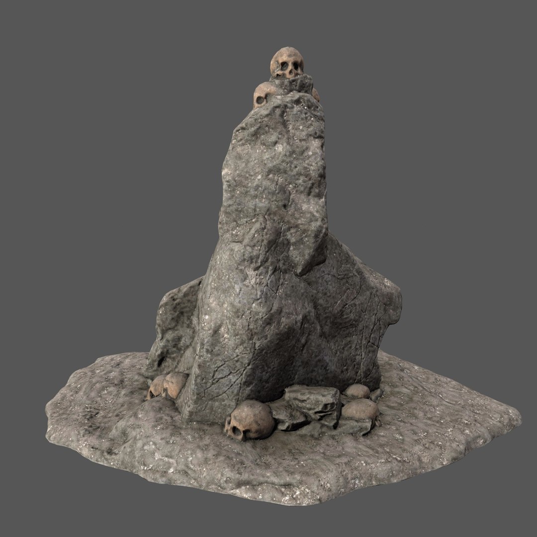 Free Skull Rock 3D Model - TurboSquid 1266645