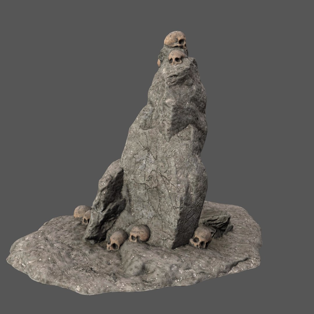 Free Skull Rock 3D Model - TurboSquid 1266645