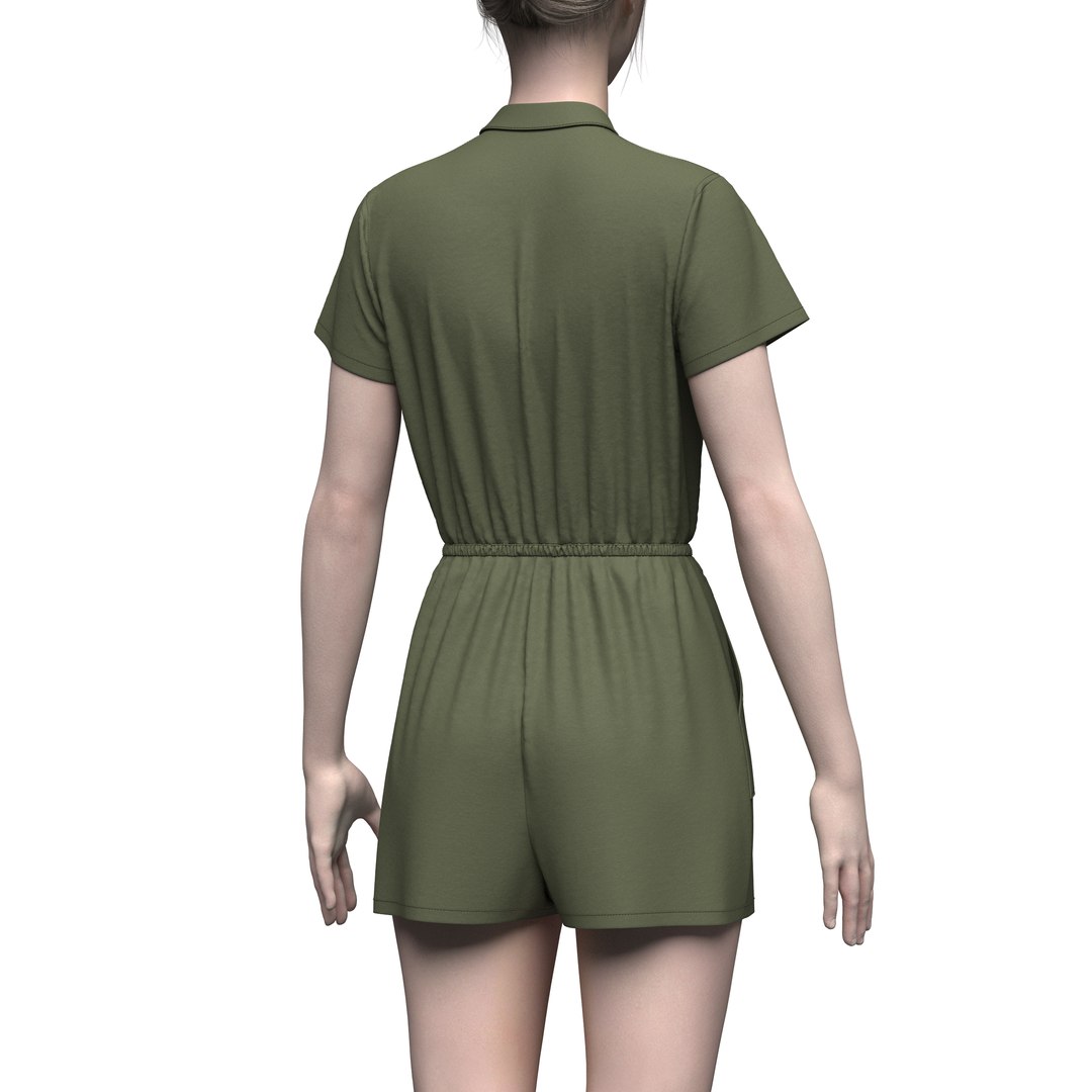 3D Jumpsuit 3D Model - TurboSquid 2199832