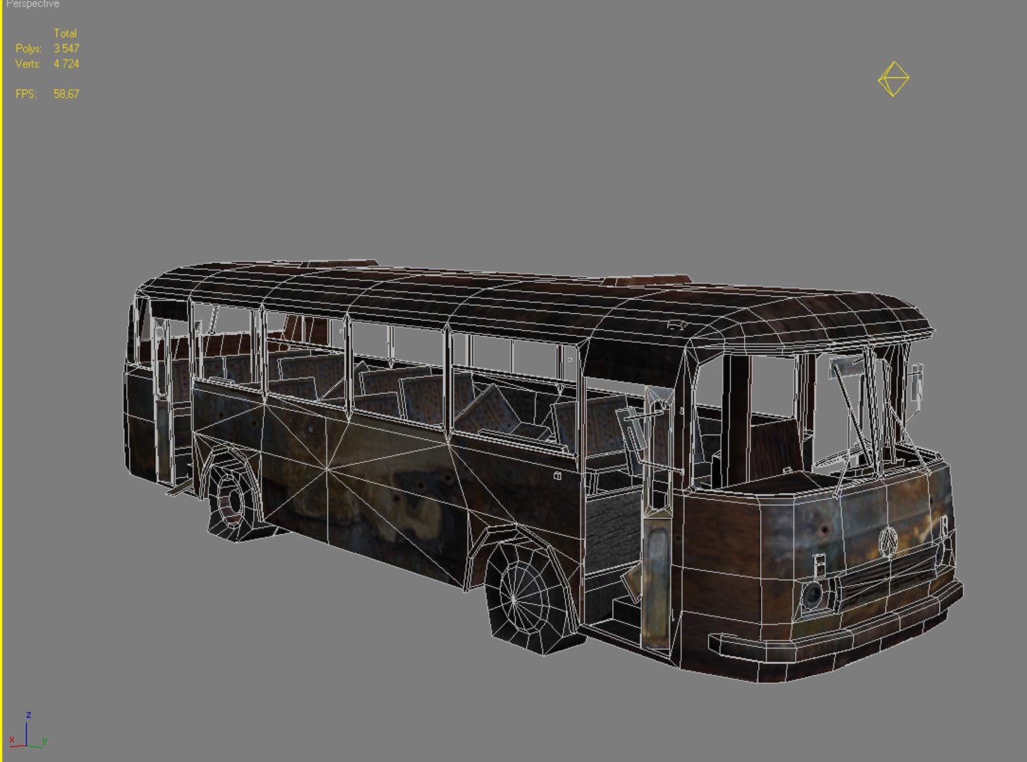 3d Model Russian Bus