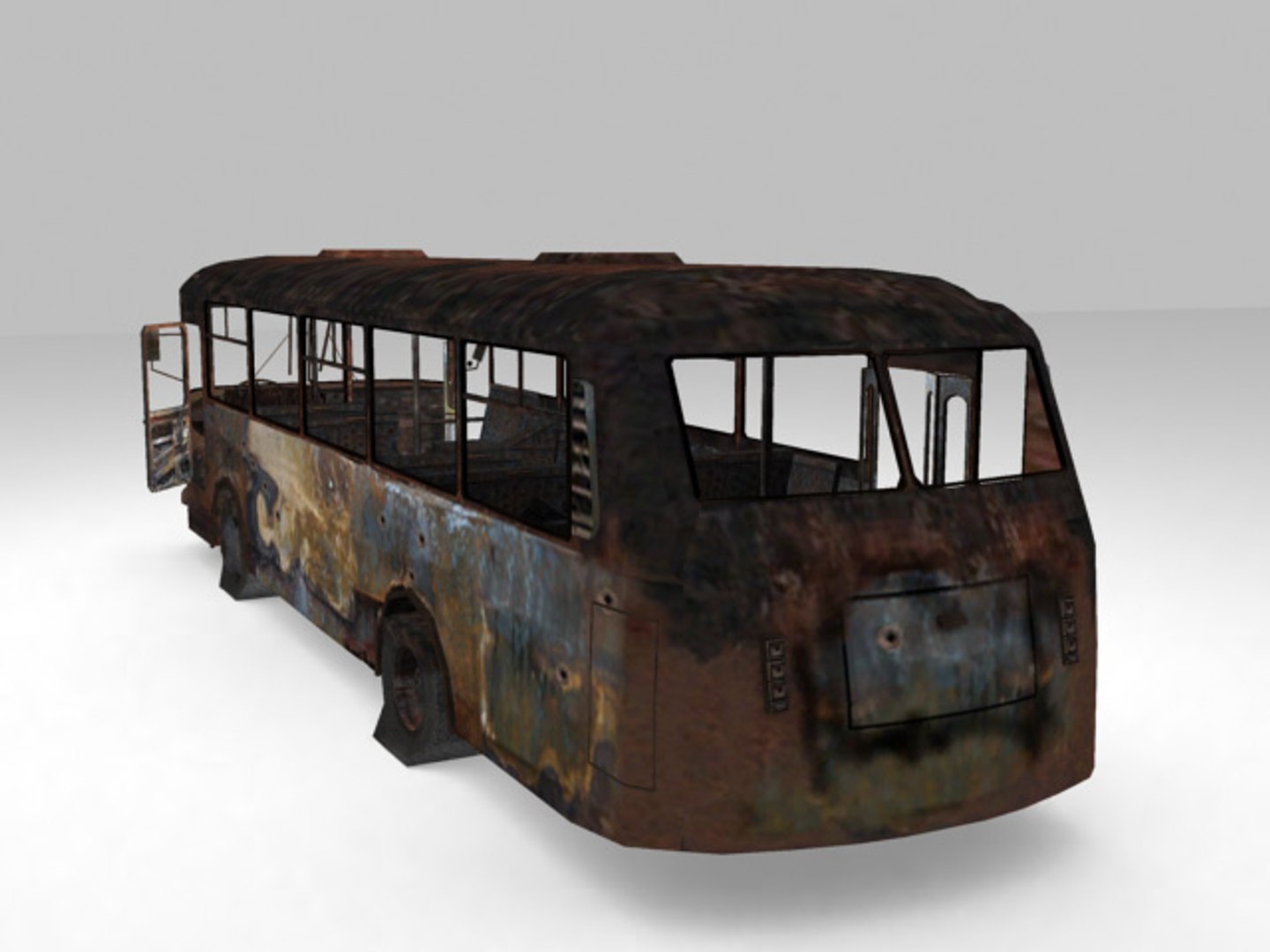 3d Model Russian Bus