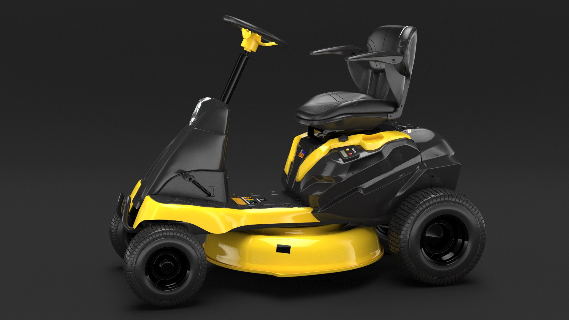 3D Electric Riding Lawn Mower - TurboSquid 2134081