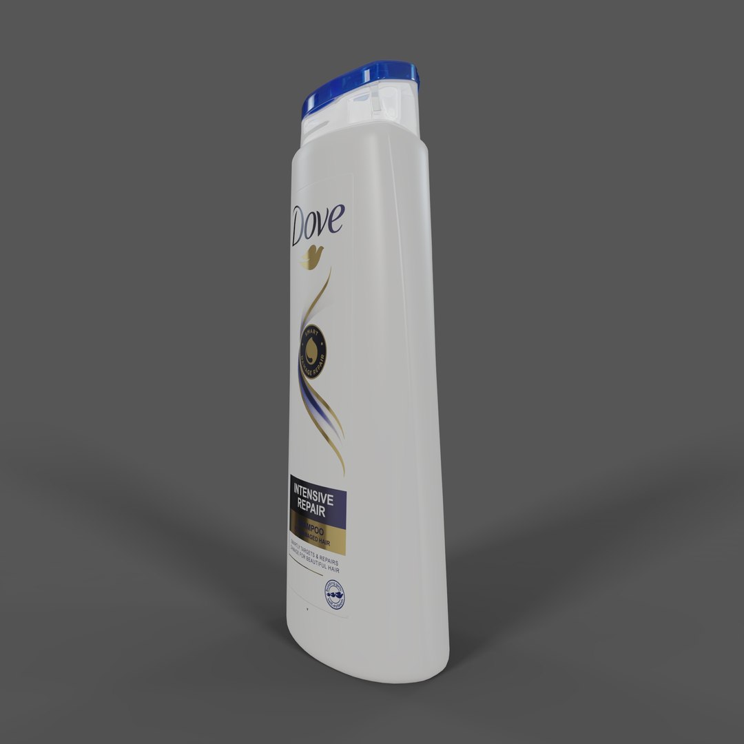 Shampoo Dove Intensive Repair 400ml 3D Model - TurboSquid 2063682
