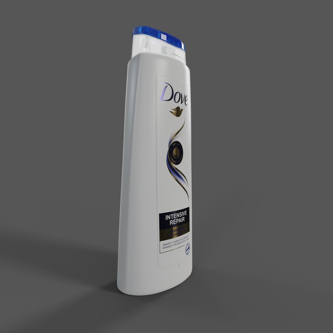 Shampoo Dove Intensive Repair 400ml 3D Model - TurboSquid 2063682