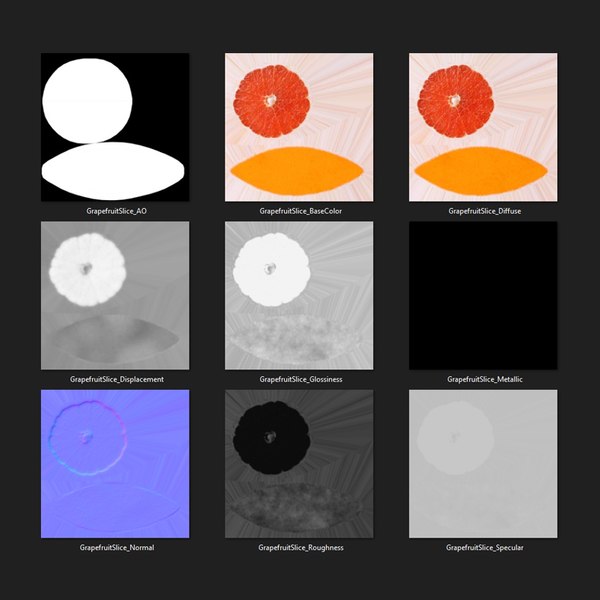 3D realistic grapefruit slice - TurboSquid 1478976