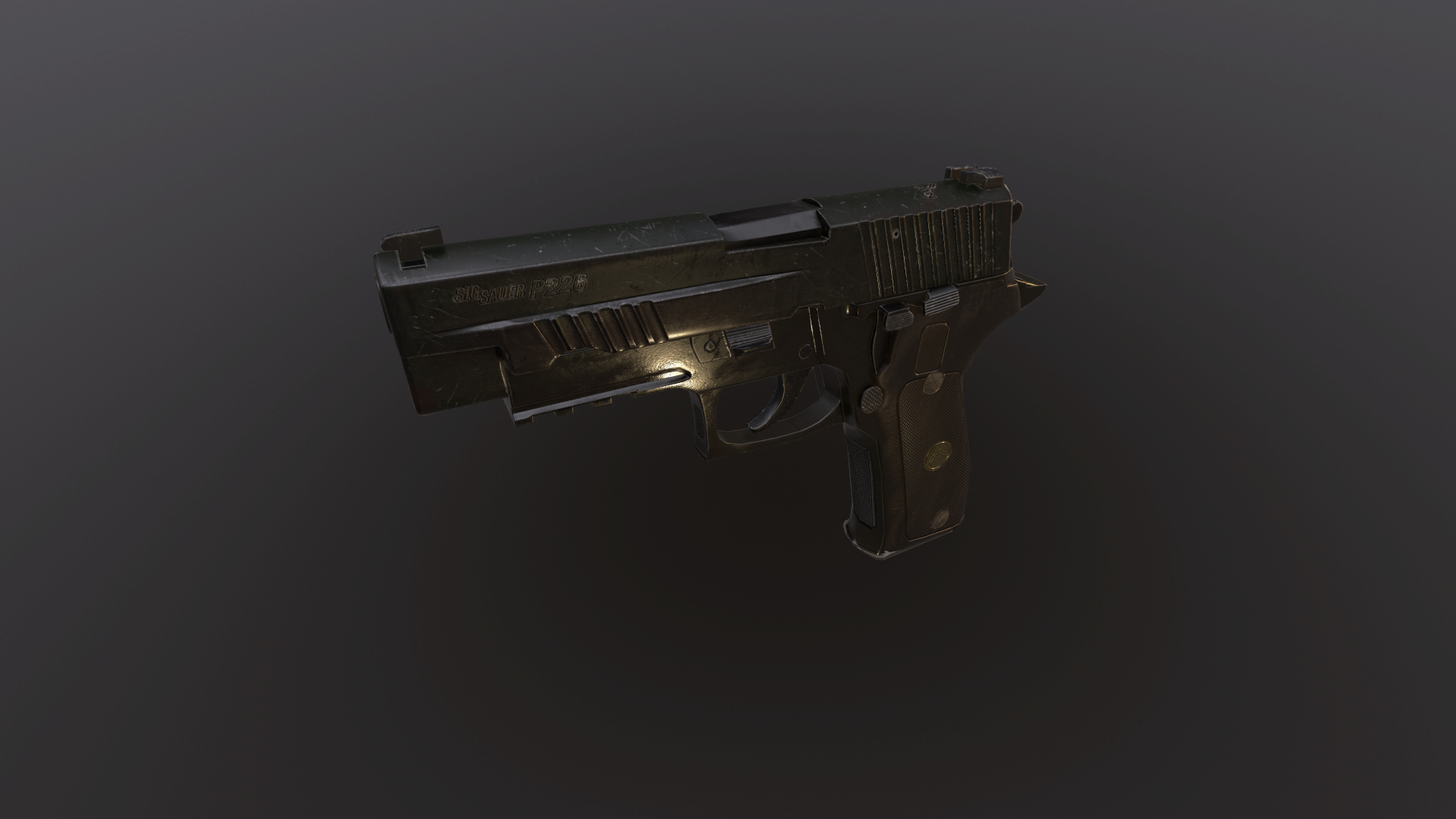 Worn P226 Model - TurboSquid 1254573