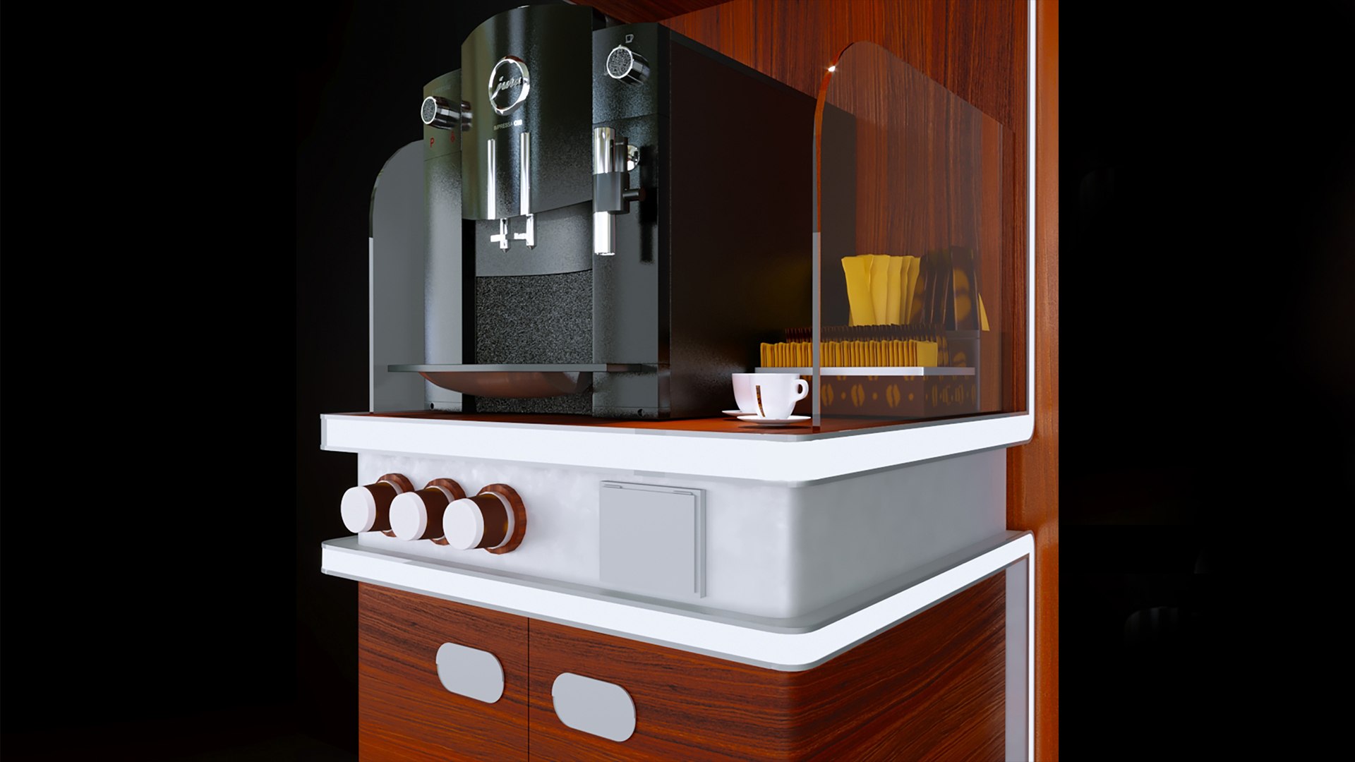 3D Coffee Rack Model - TurboSquid 1981139