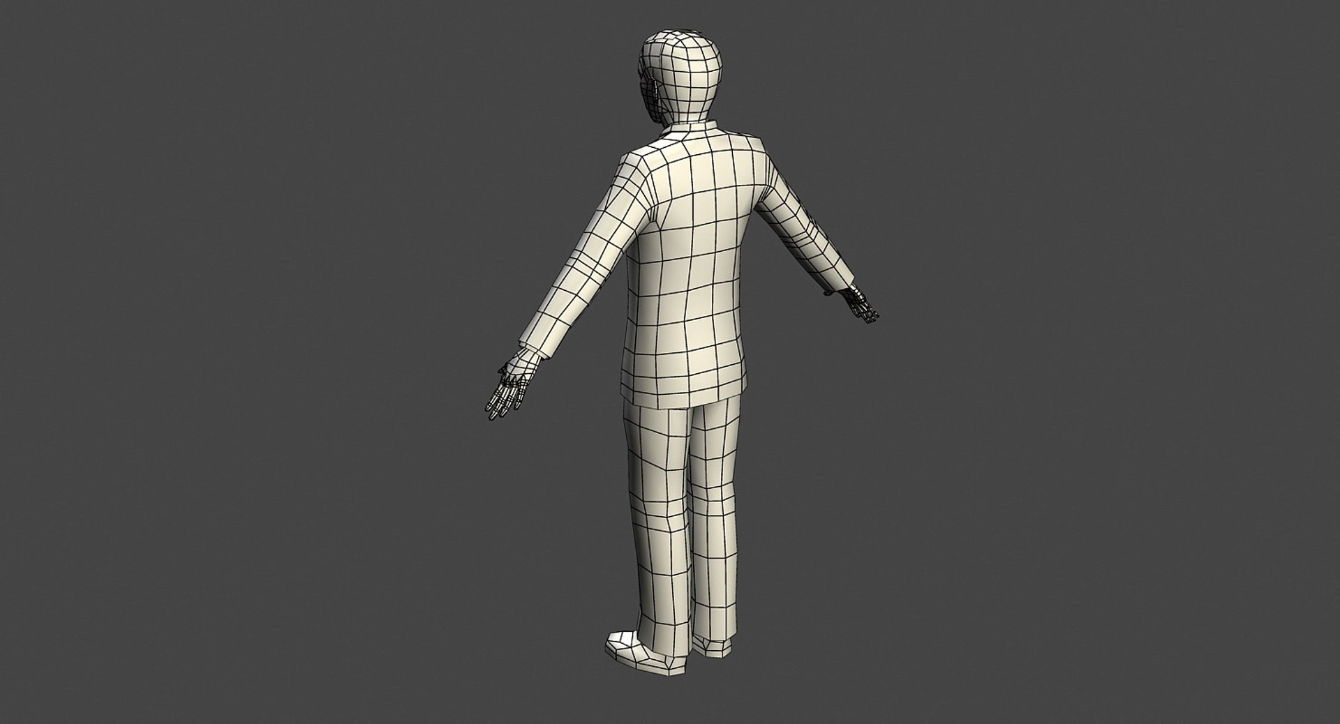 Man Wearing Pin 3d Max