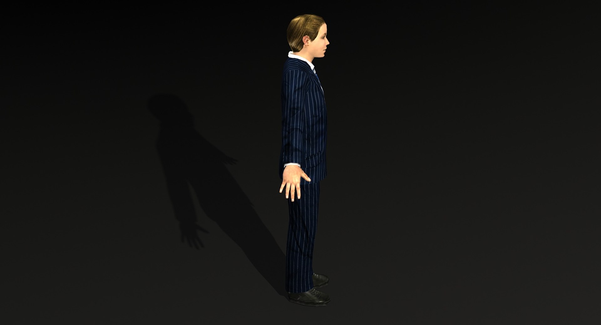 Man Wearing Pin 3d Max