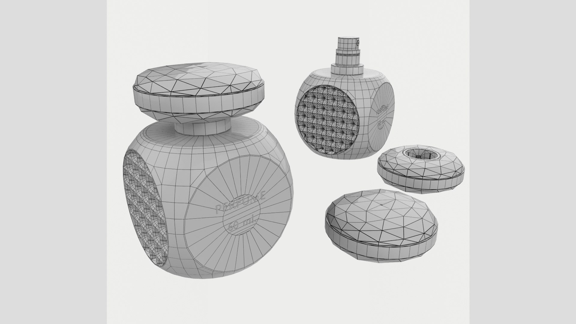 3D Perfume 60ml Low Poly High Poly Detailed - TurboSquid 2357211