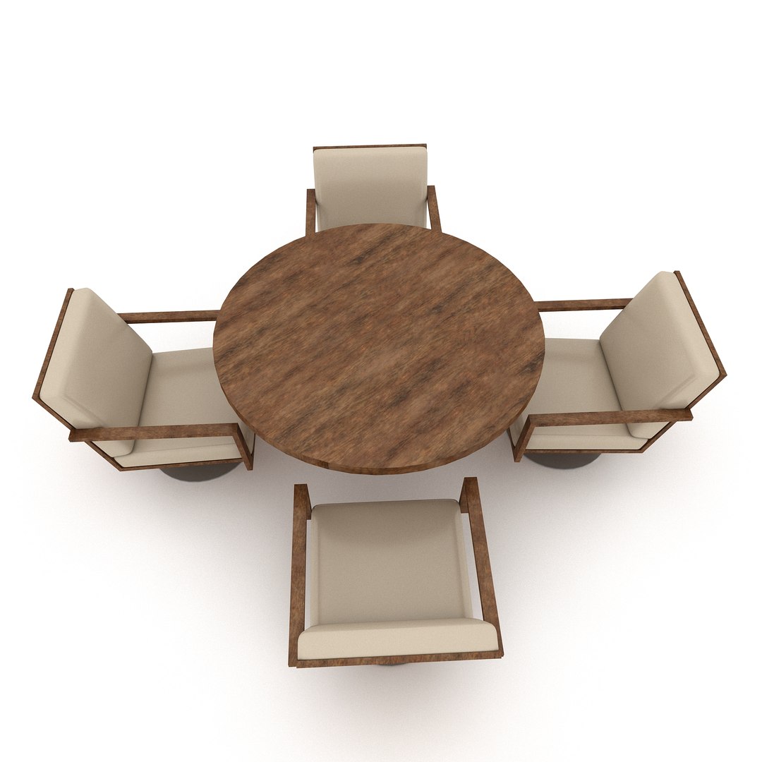 3D 3d Wooden Chair Table 04 - TurboSquid 1860806
