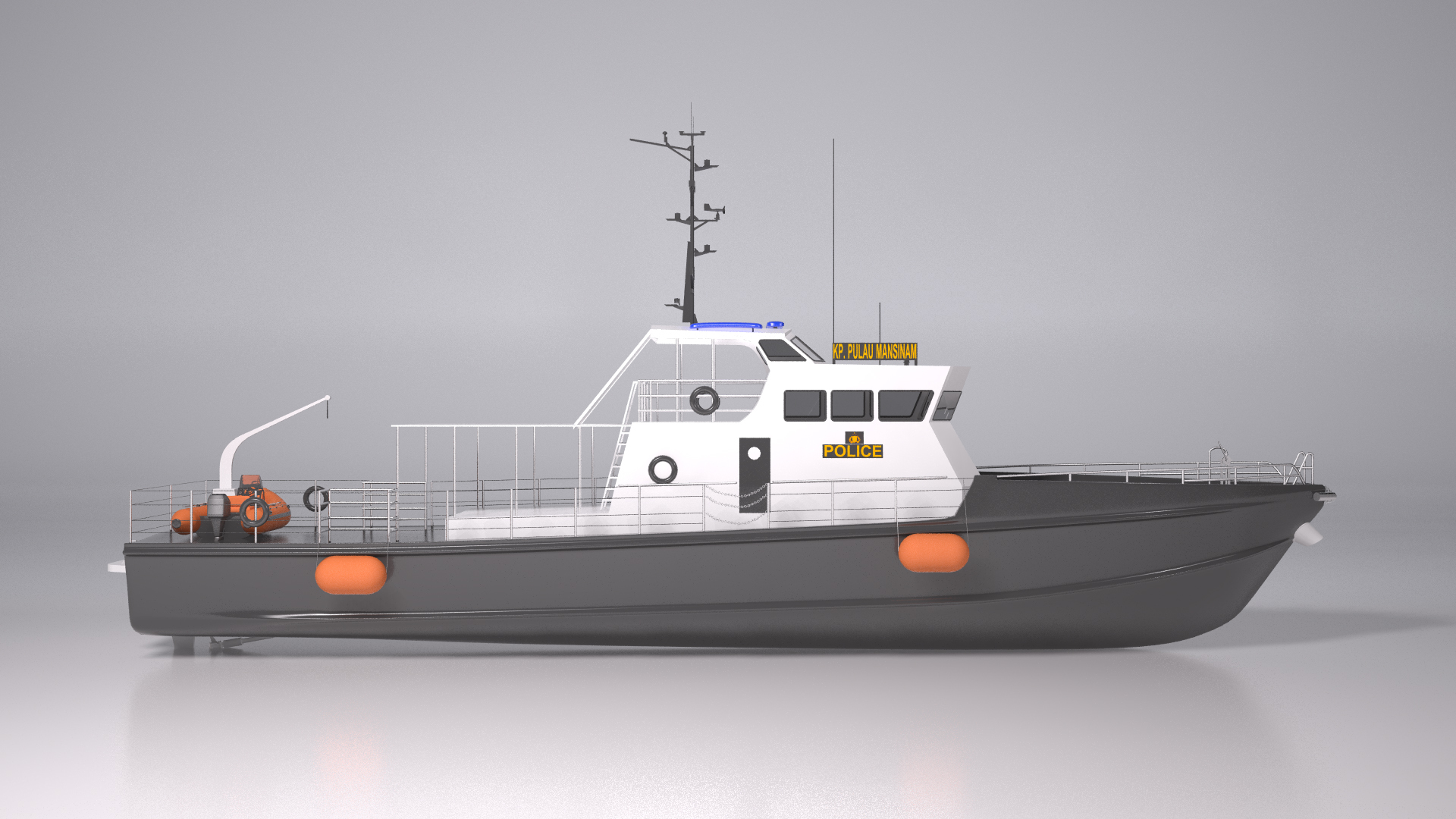 Police Watercraft 3D Model - TurboSquid 1861113
