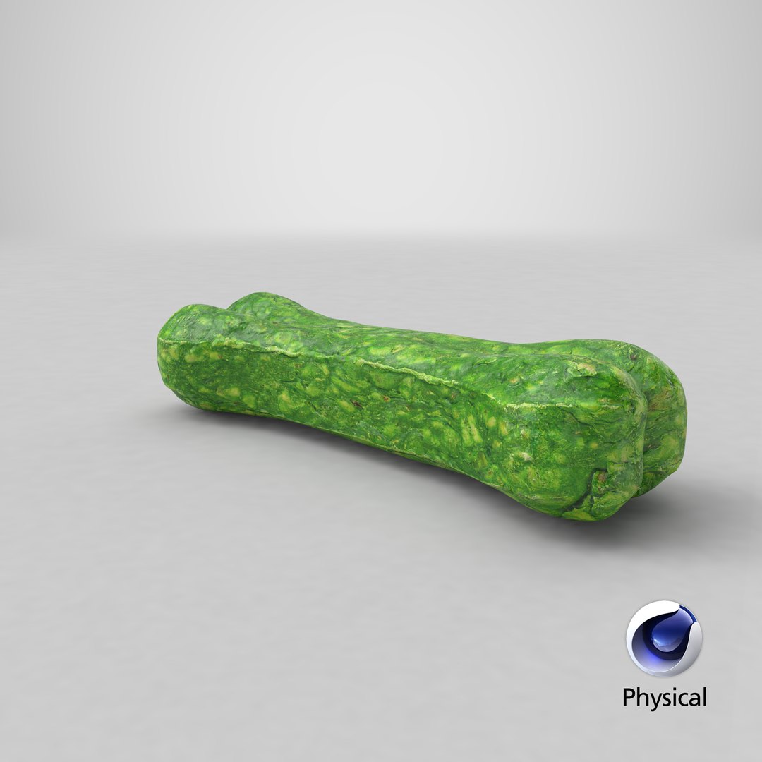 Munchy Bone Green 3D - TurboSquid 1854617