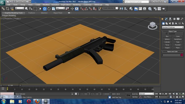 assault rifle 3d max