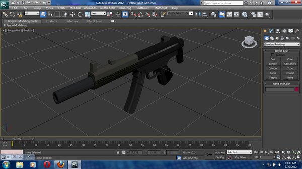 assault rifle 3d max