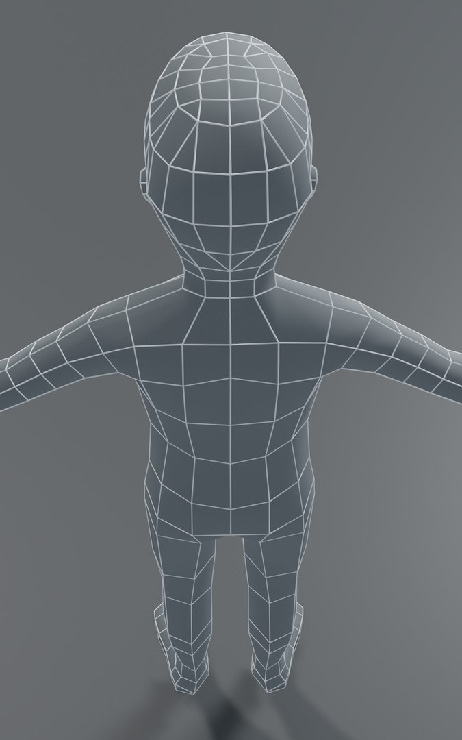 3D Model Boy Kid Body Base Mesh - TurboSquid 1650976