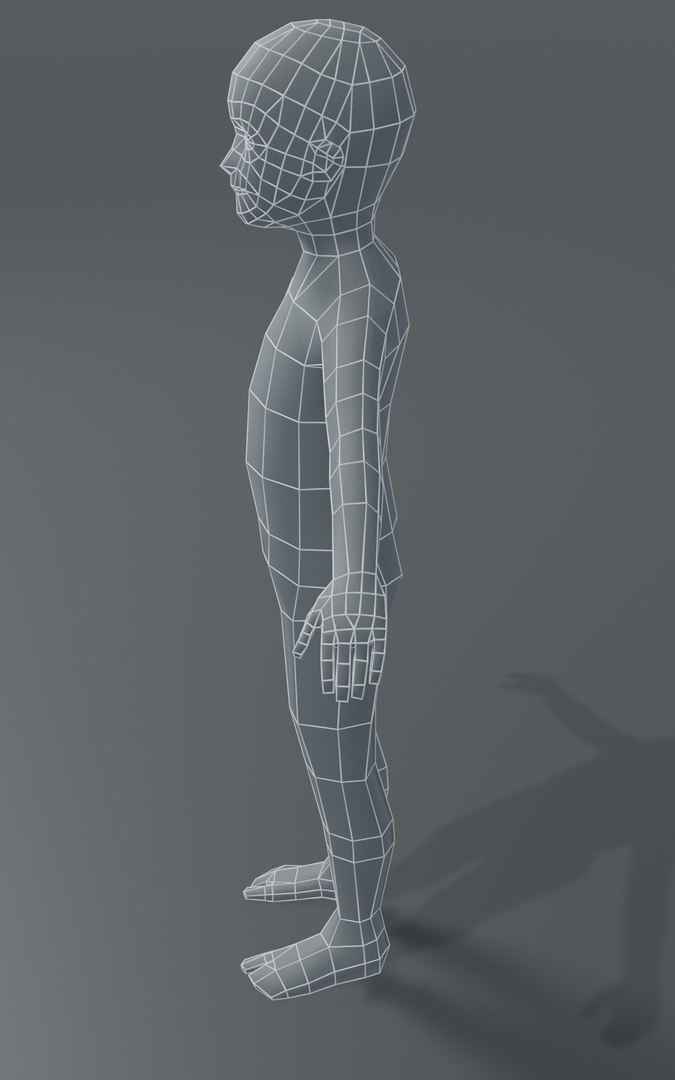 3D Model Boy Kid Body Base Mesh - TurboSquid 1650976