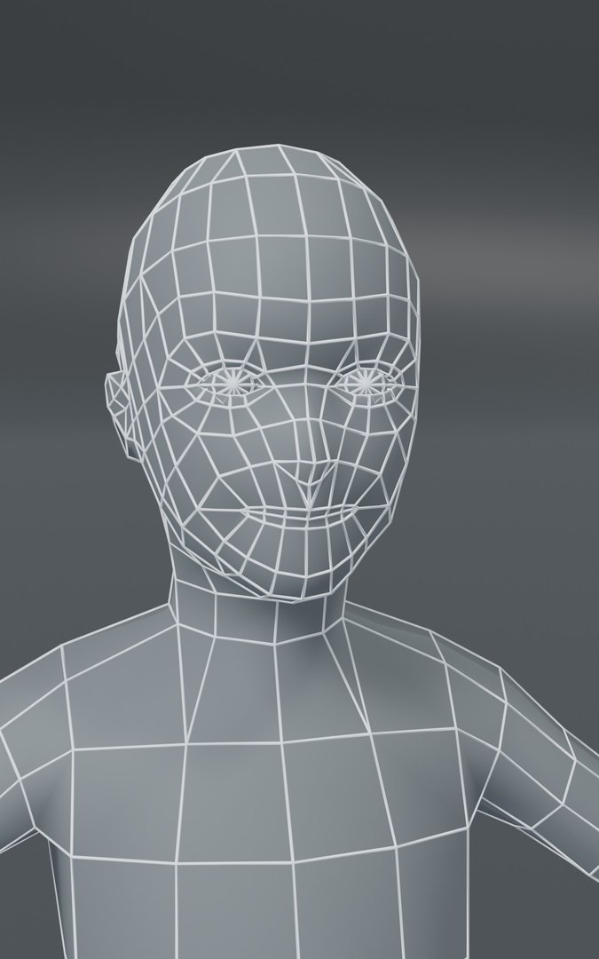 3D Model Boy Kid Body Base Mesh - TurboSquid 1650976
