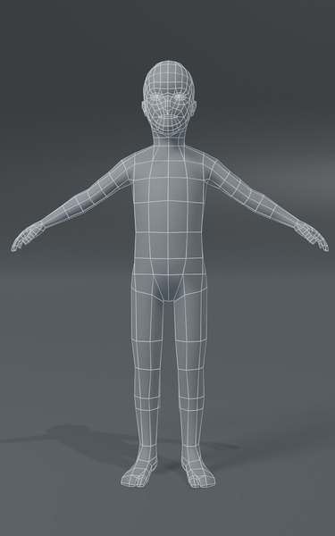 3D model boy kid body base mesh - TurboSquid 1650976