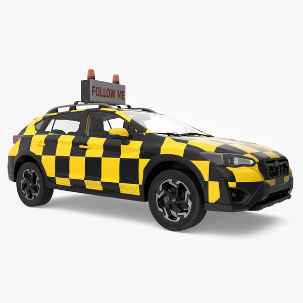 modelo 3d Vehículo Smart Car Follow Me para aeropuerto - TurboSquid 2323675