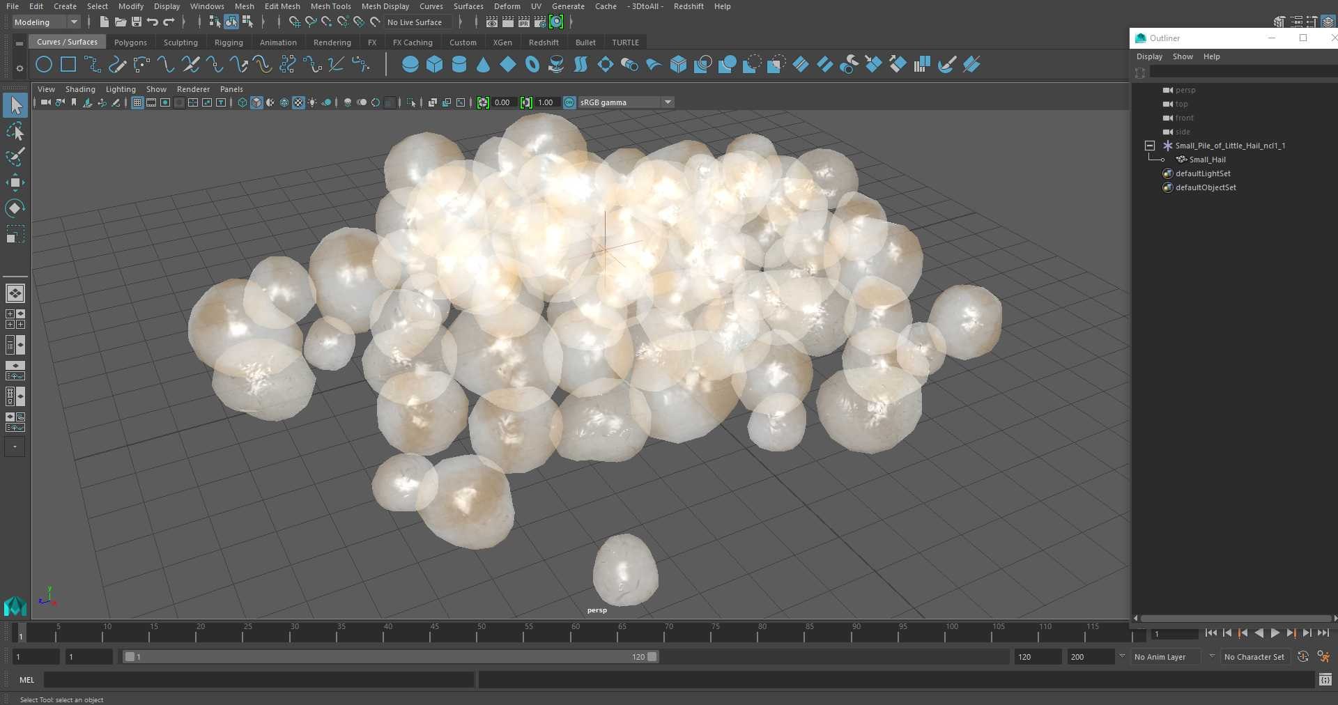 Small Pile of Little Hail 3D model - TurboSquid 2155831