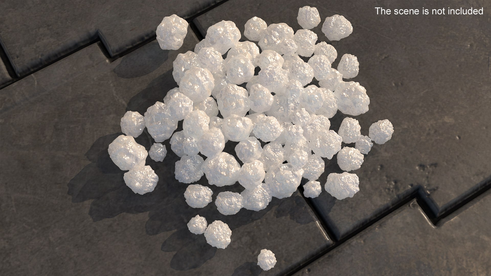 Small Pile of Little Hail 3D model - TurboSquid 2155831