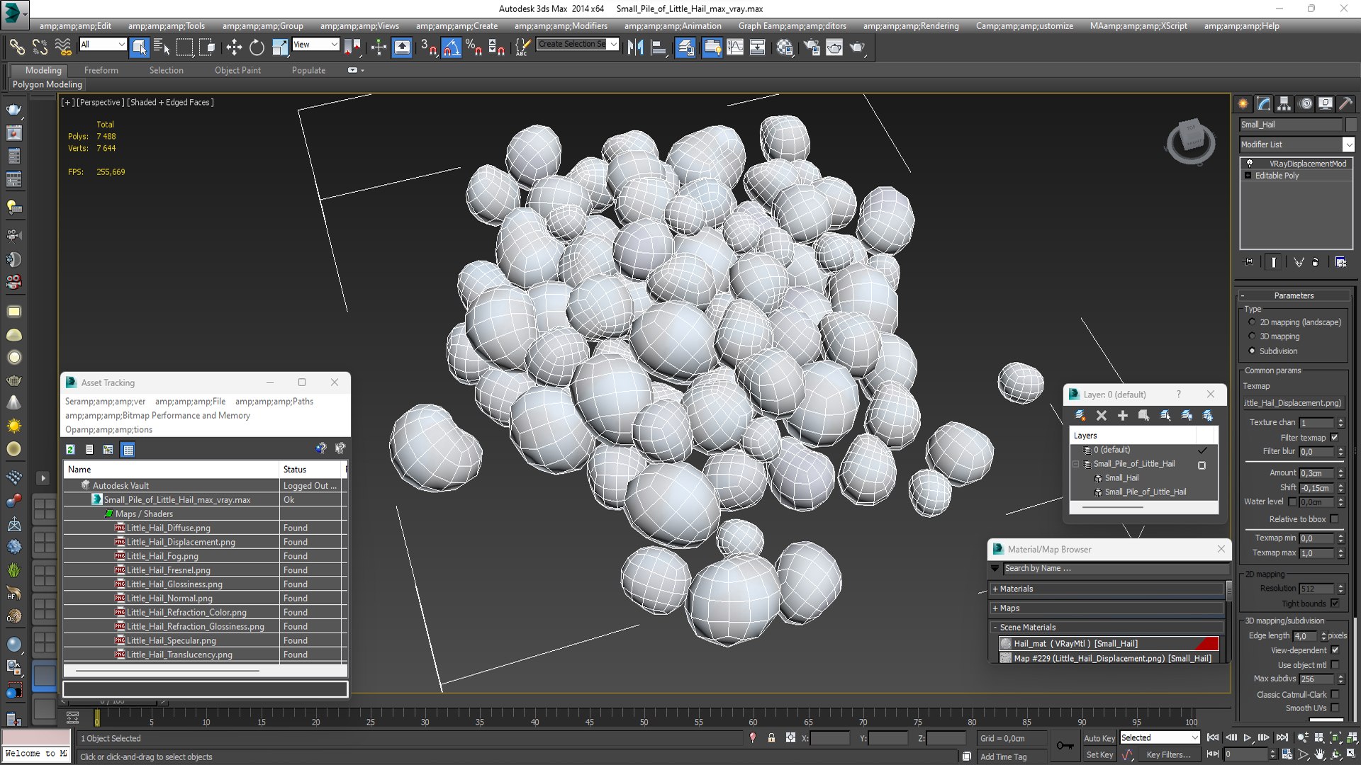 Small Pile of Little Hail 3D model - TurboSquid 2155831