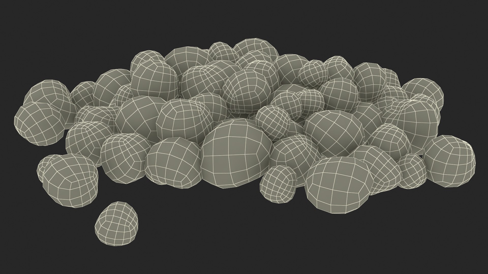 Small Pile of Little Hail 3D model - TurboSquid 2155831