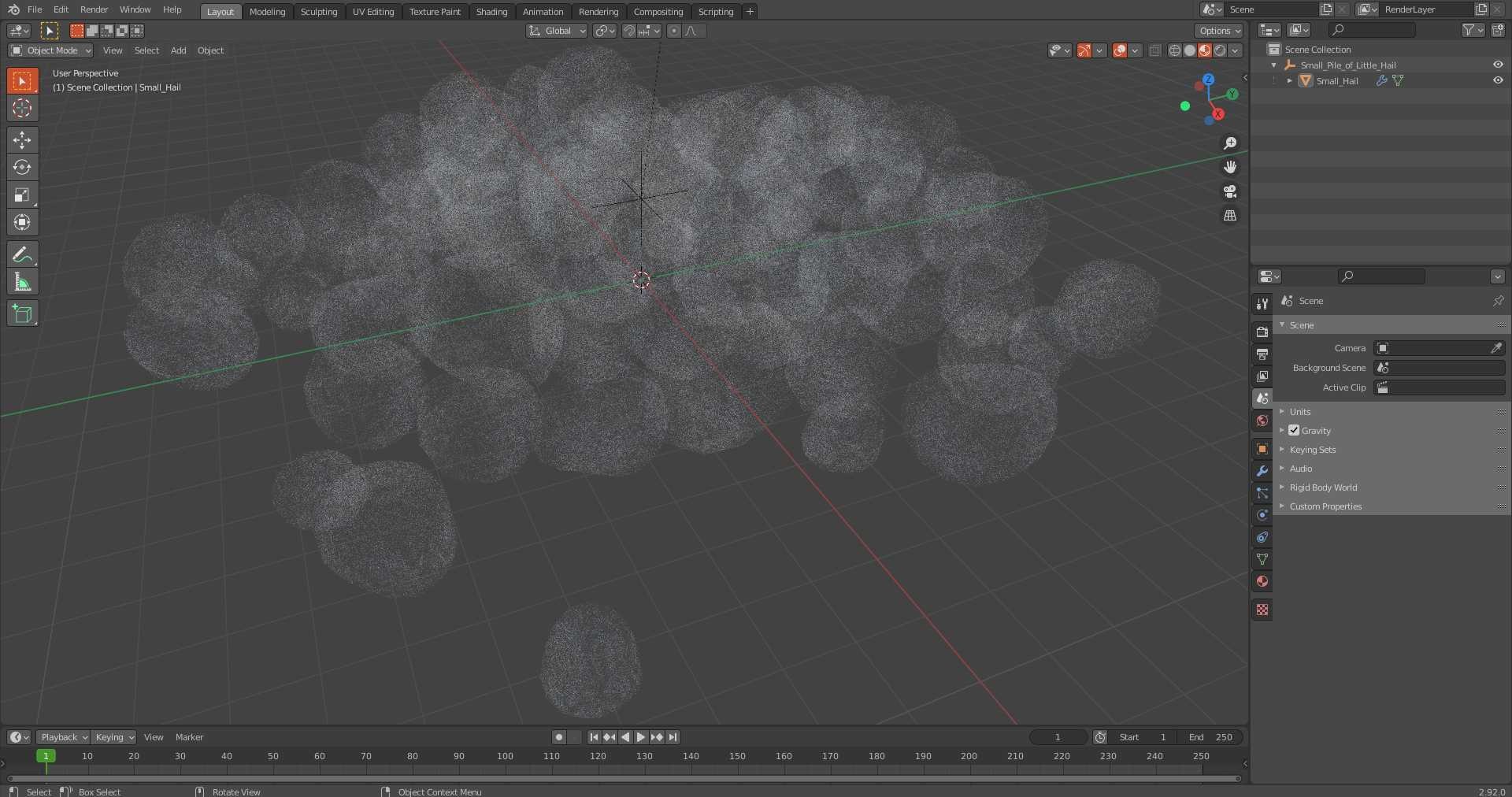 Small Pile of Little Hail 3D model - TurboSquid 2155831