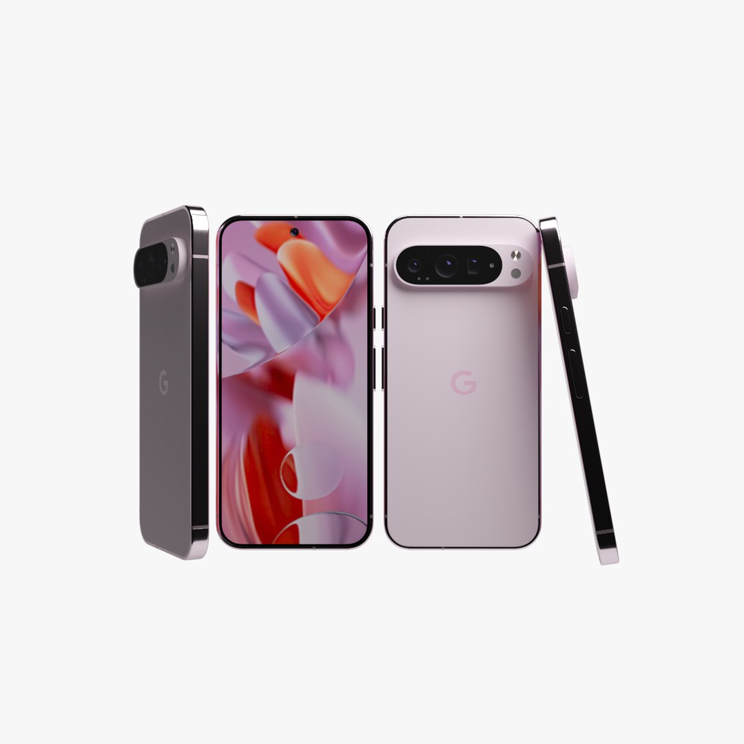 Google Pixel 9 Pro Xl Rose Quartz 3D Model - TurboSquid 2279748