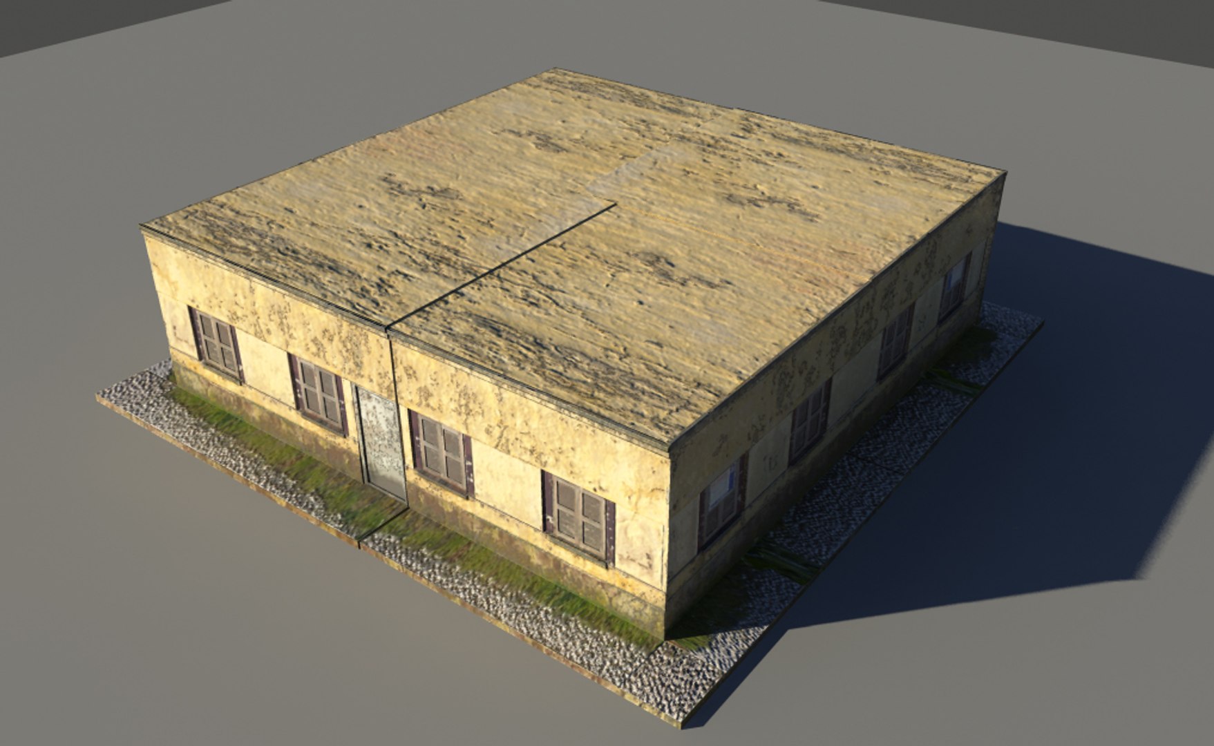 3d Small Building Model