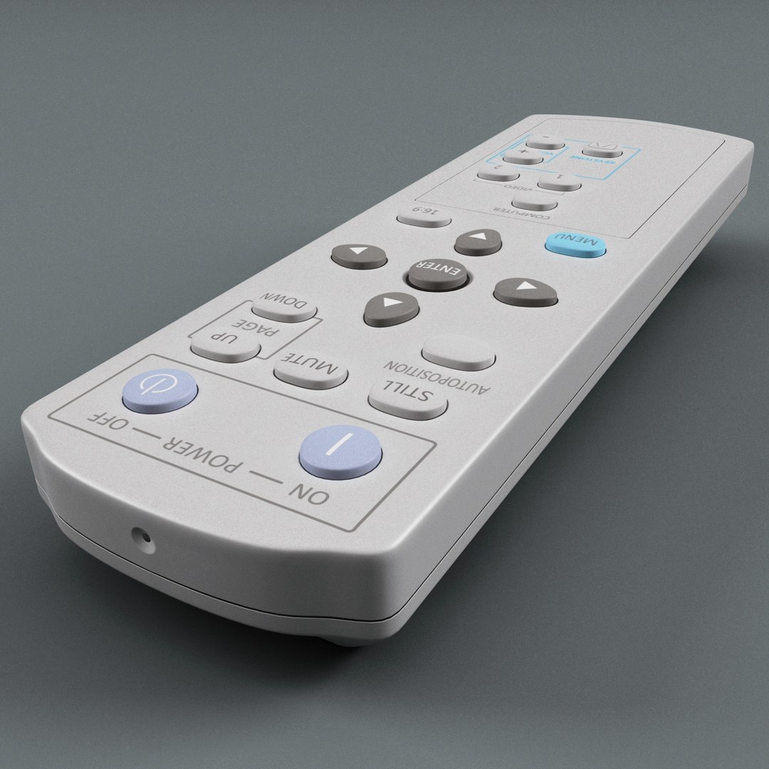Projector Remote 3d Model