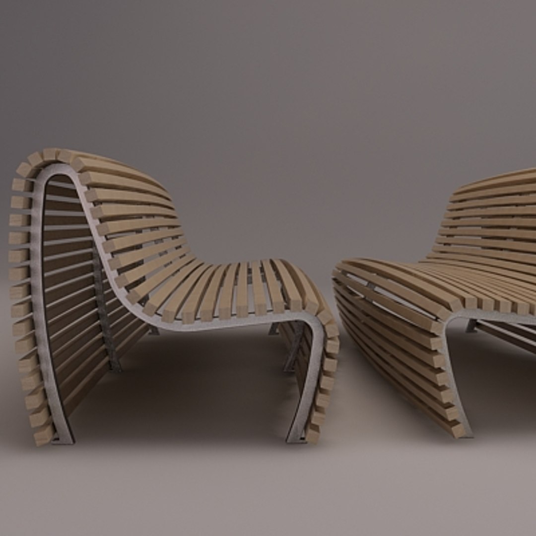 titikaka bench b italia 3d model