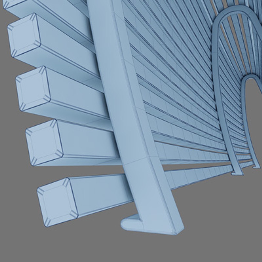 titikaka bench b italia 3d model