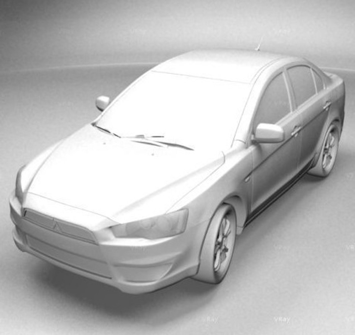 3D Model Mitsubishi Lancer X - TurboSquid 1289061